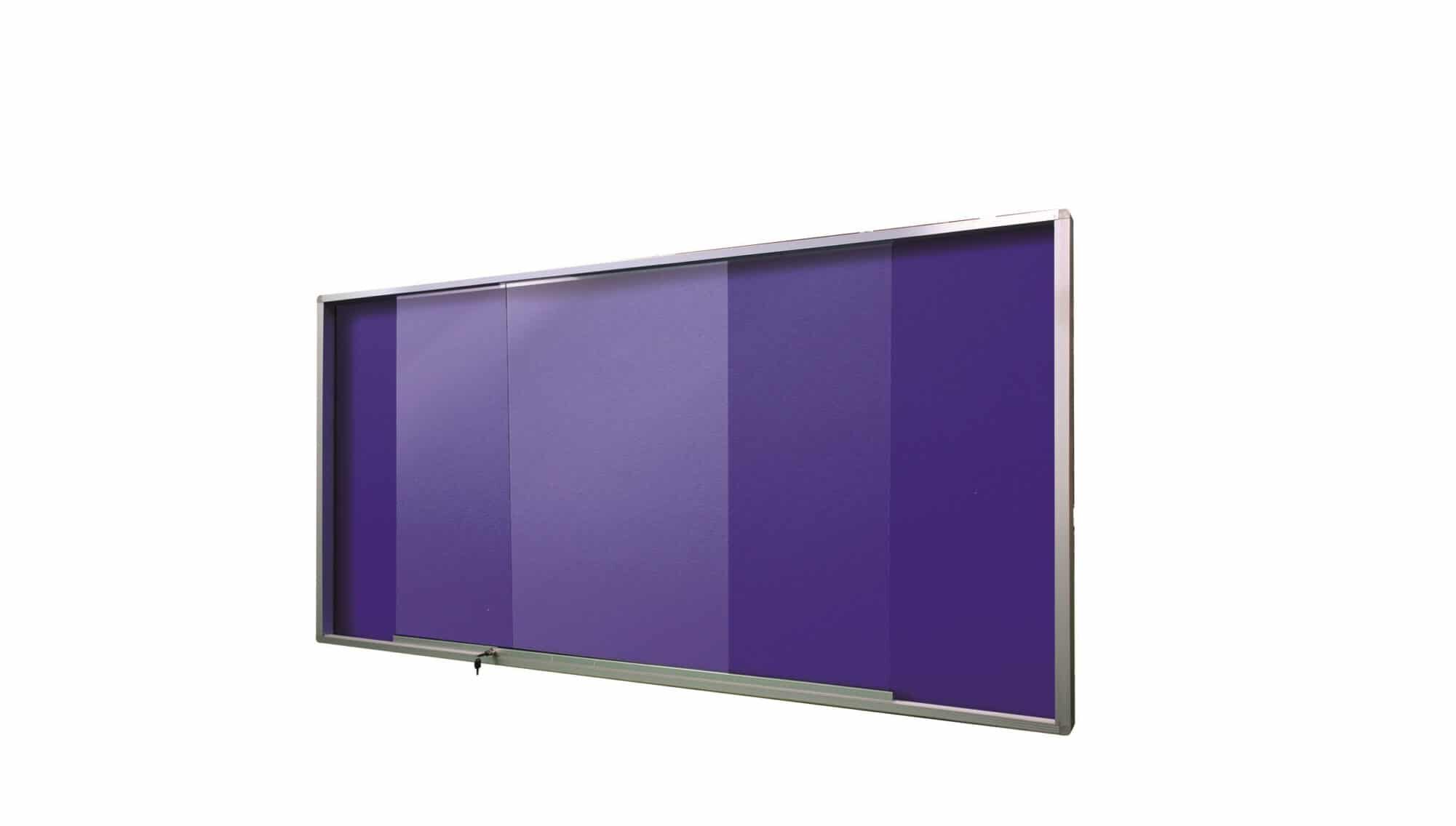 Foam Notice Board with Glass Cabinet - AY Office System