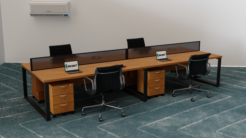 RECTANGULAR SHAPE OFFICE WORKSTATION - R18 - AY Office System