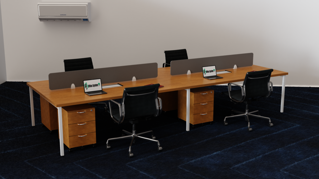 RECTANGULAR SHAPE OFFICE WORKSTATION - R8 - AY Office System