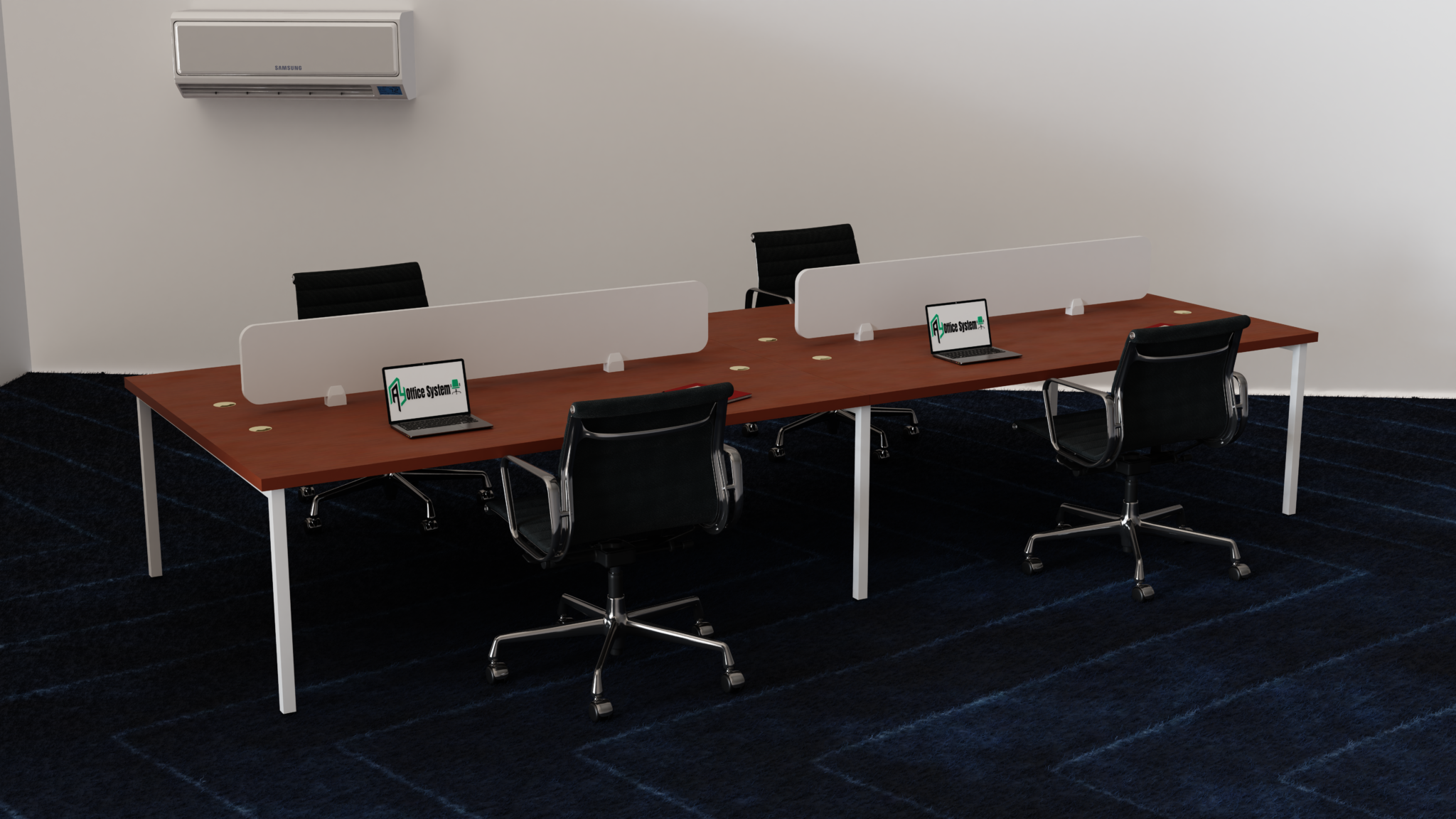 RECTANGULAR SHAPE OFFICE WORKSTATION - R7 - AY Office System