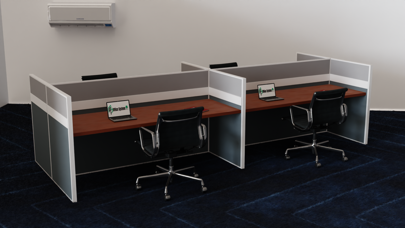 RECTANGULAR SHAPE OFFICE WORKSTATION - R108 - AY Office System