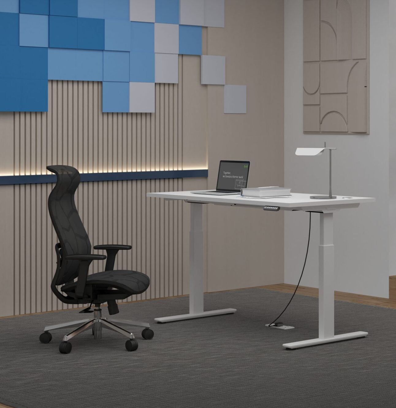 Sit Stand Adjustable Table - V-EHT 127/157/187