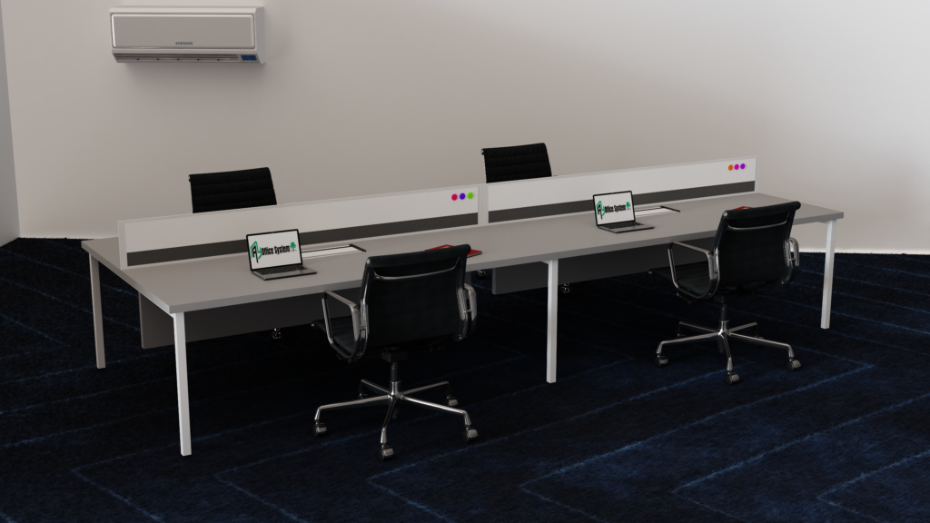 RECTANGULAR SHAPE OFFICE WORKSTATION - R12 - AY Office System