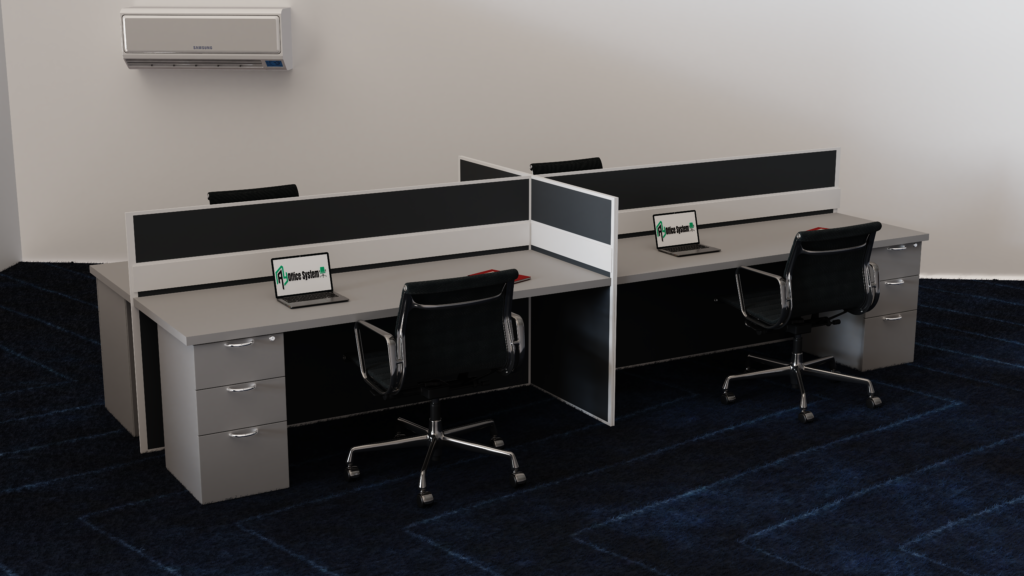RECTANGULAR SHAPE OFFICE WORKSTATION - R107 - AY Office System