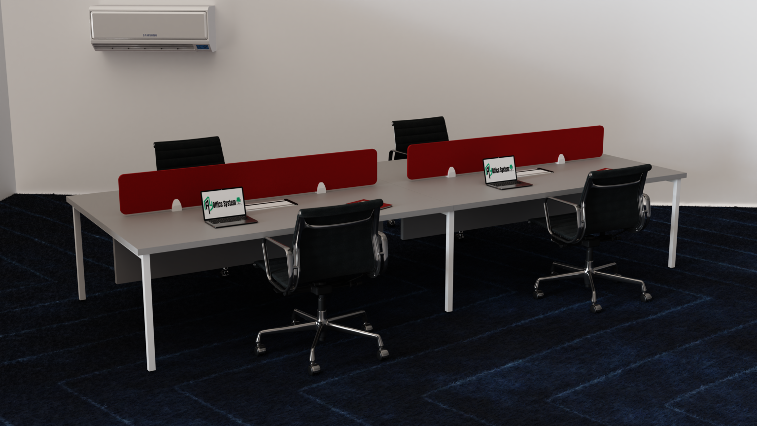 RECTANGULAR SHAPE OFFICE WORKSTATION - R9 - AY Office System