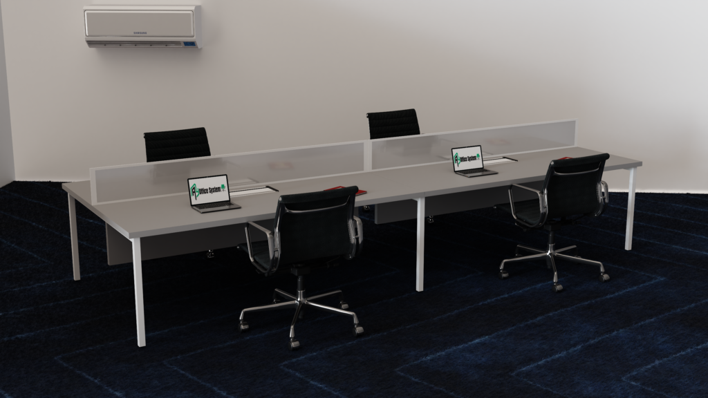 RECTANGULAR SHAPE OFFICE WORKSTATION - R11 - AY Office System