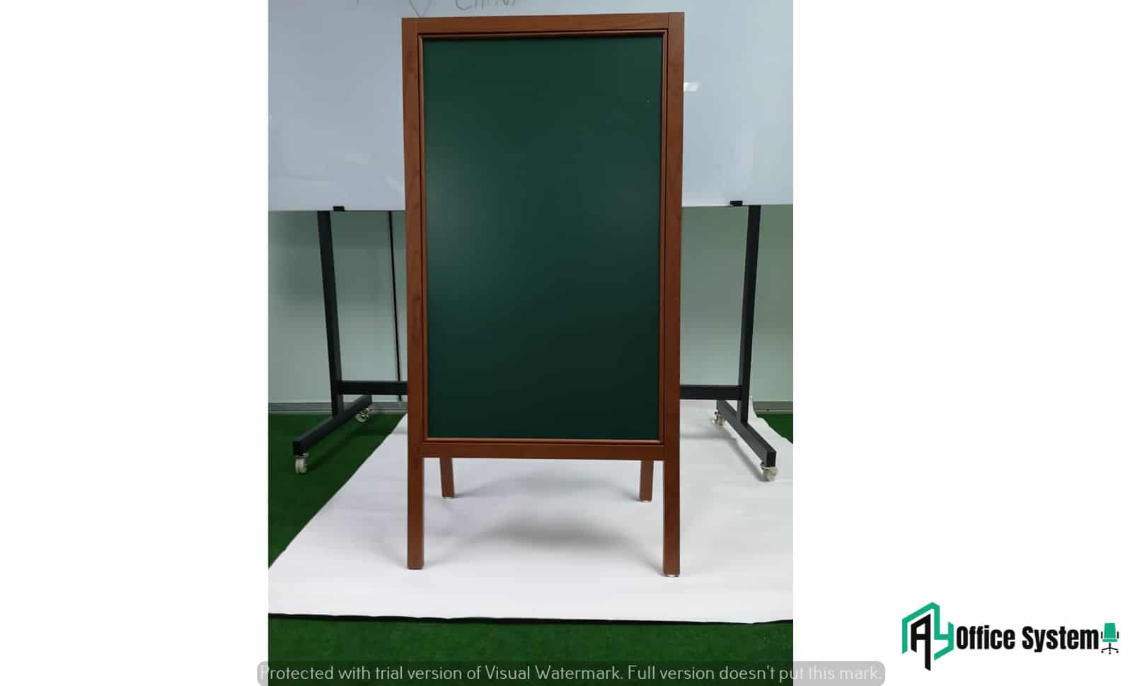 MBAW – A SHAPE MENU BOARD WITH WOODEN FRAME - AY Office System
